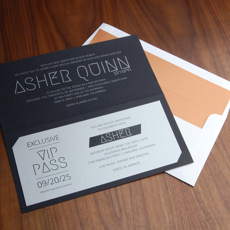 Backstage Pass Invitation